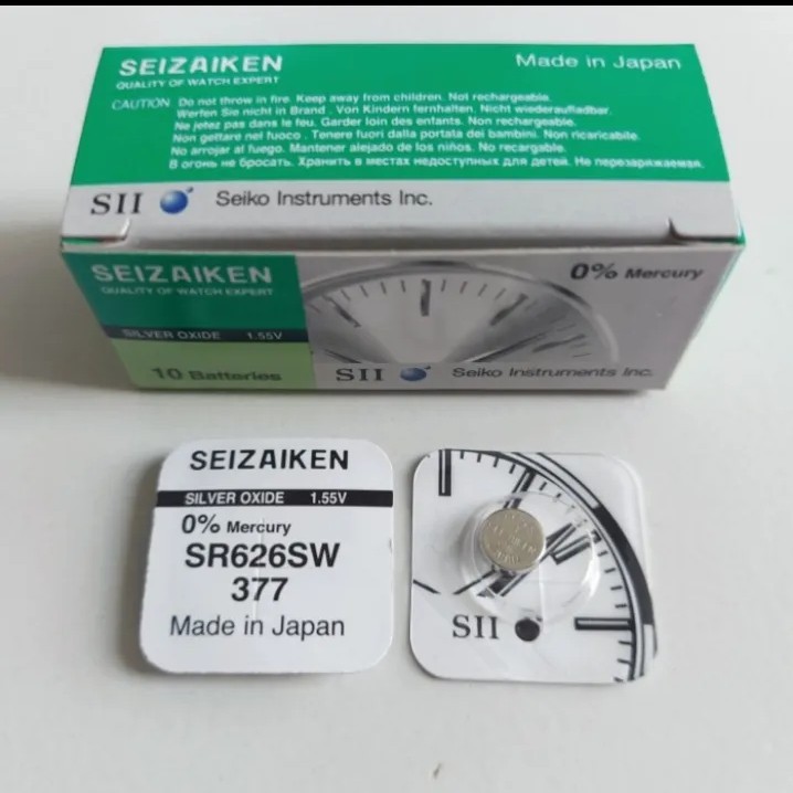 Jual Original batrai Seiko Seizaiken SR626SW 626 37 P7B Original Seiko ...