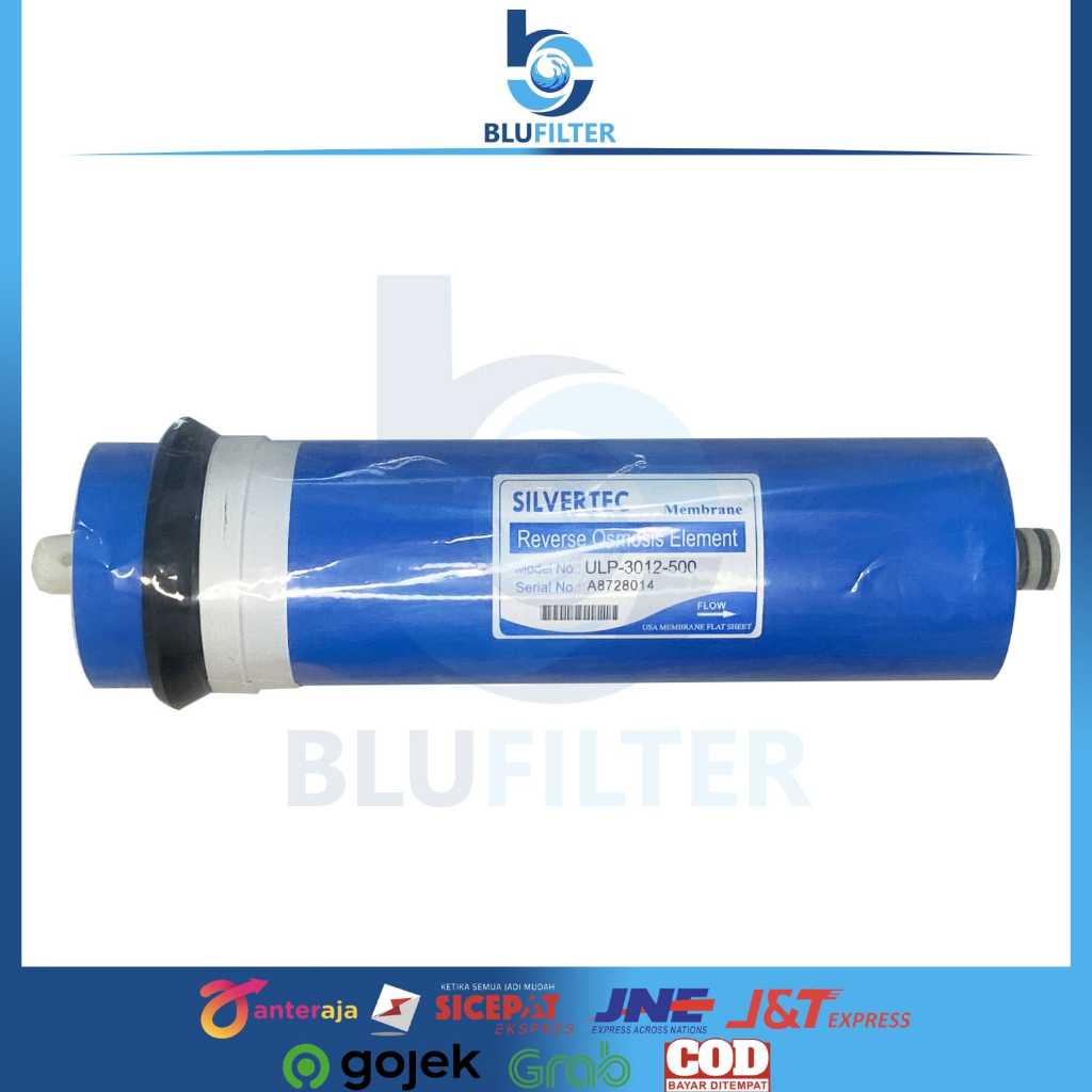 Jual MEMBRAN SILVERTEC 500 GPD / MEMBRAN RO 500 GPD ULP 3012 | Shopee ...