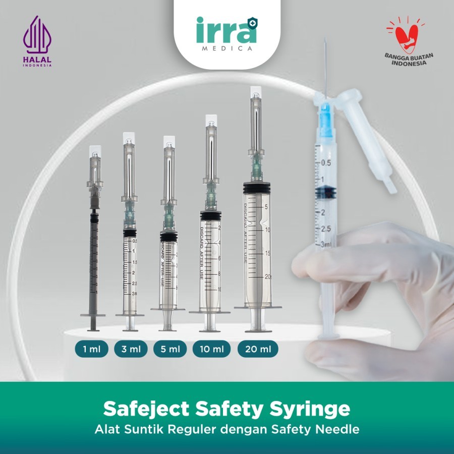 Jual Safeject Safety Syringe (Alat Suntik Reguler + Safety Needle ...