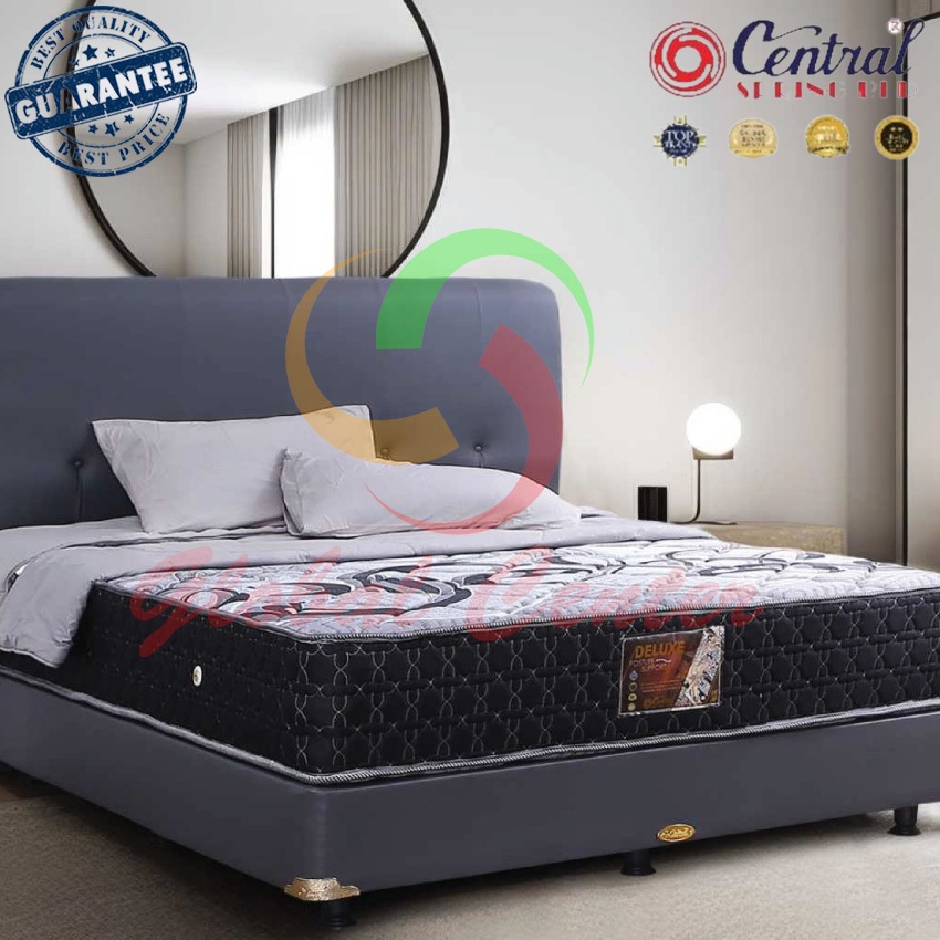 Jual CENTRAL KASUR SPRINGBED DELUXE ZEST - FULL SET - GARANSI RESMI | Shopee Indonesia