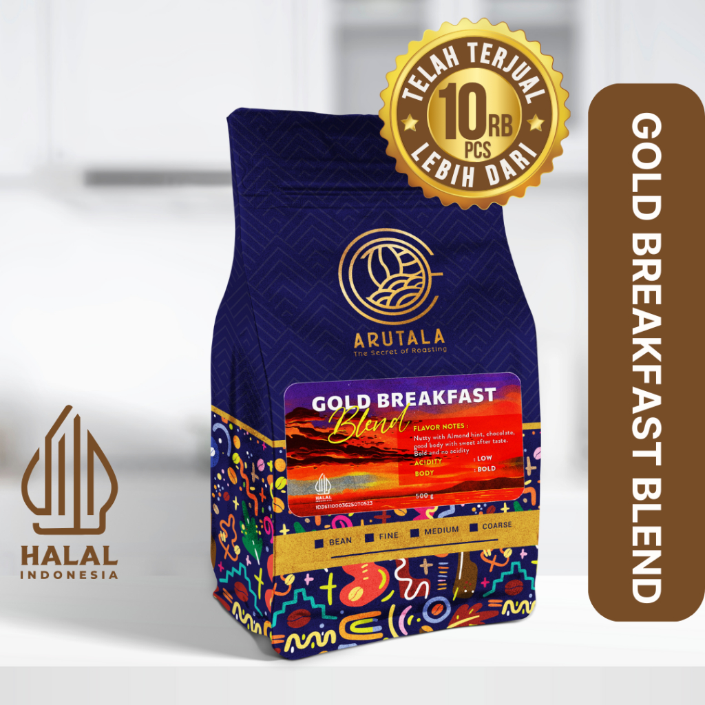 Jual ARUTALA Kopi Gold Breakfast Blend 500 gram | Shopee Indonesia