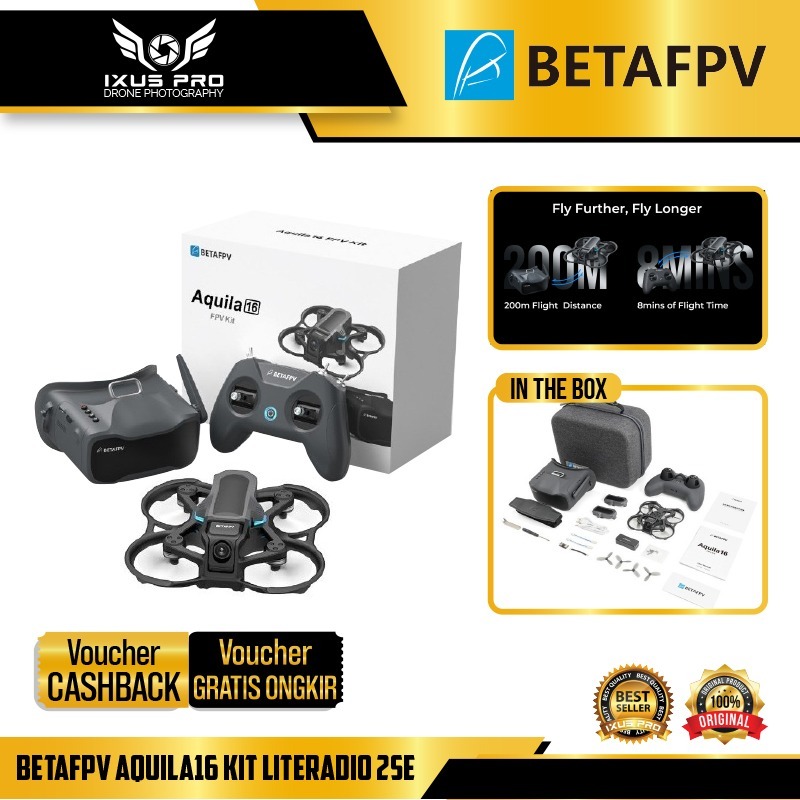 Jual BETAFPV Aquila16 / Aquila 16 FPV Kit LiteRadio 2SE | Shopee Indonesia