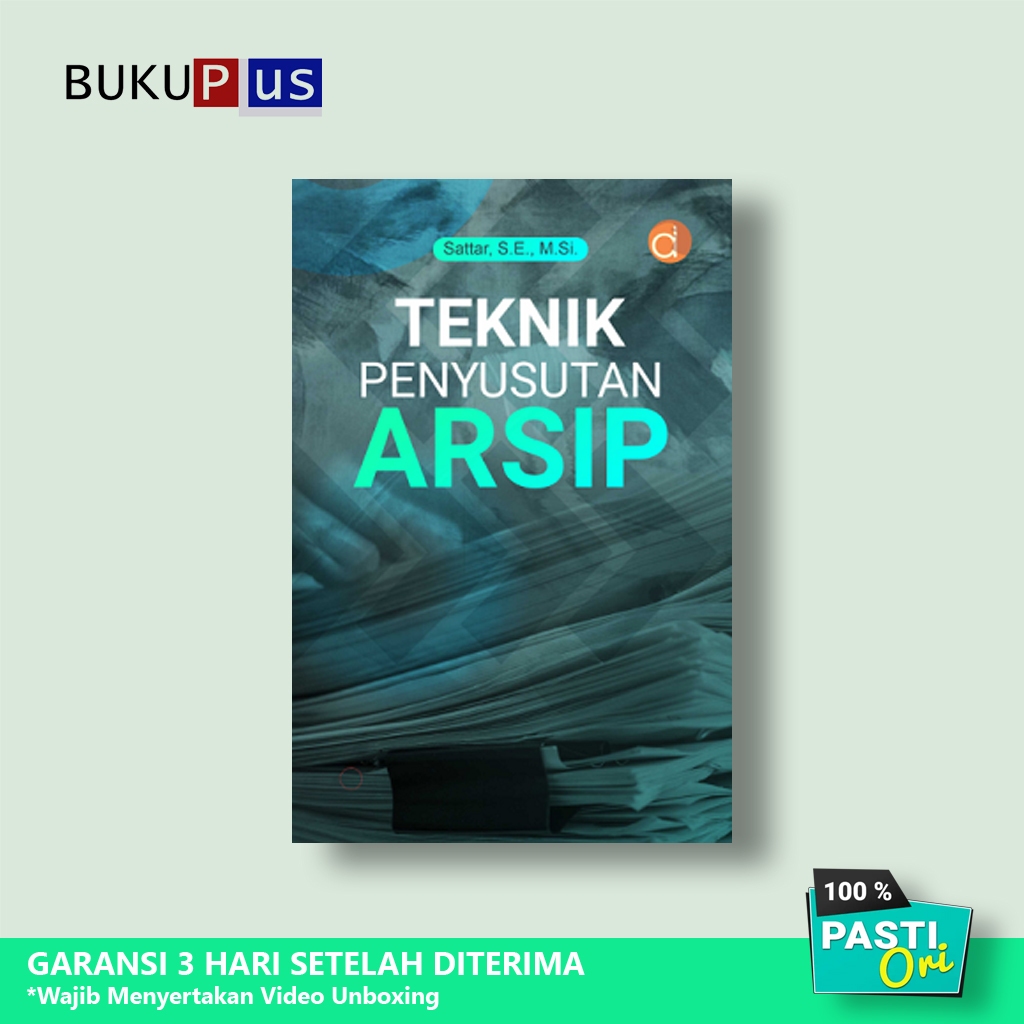 Jual Buku Teknik Penyusutan Arsip - Original | Shopee Indonesia