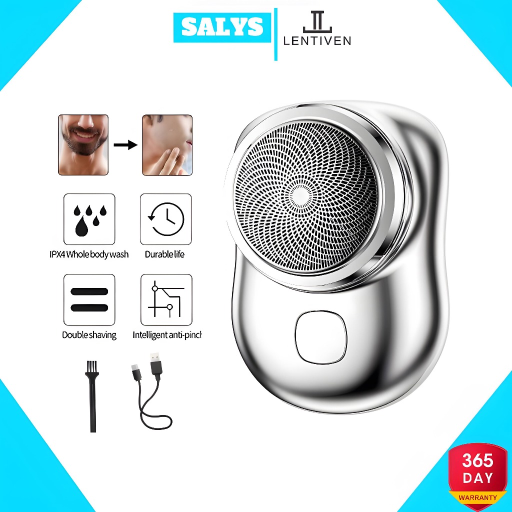 Jual SALYS LENTIVEN Alat Cukur Jenggot Pencukur Kumis Elektrik mini ...
