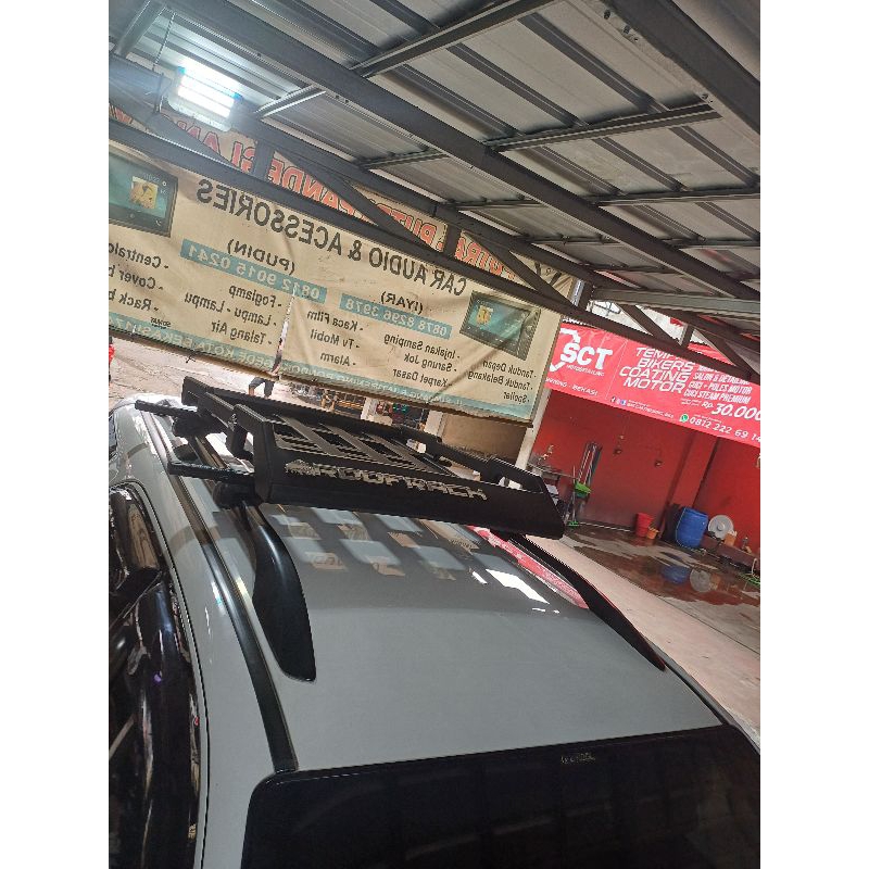 Jual Roof rack bagasi atas mobil jepit roof rail model roofrack SR ...