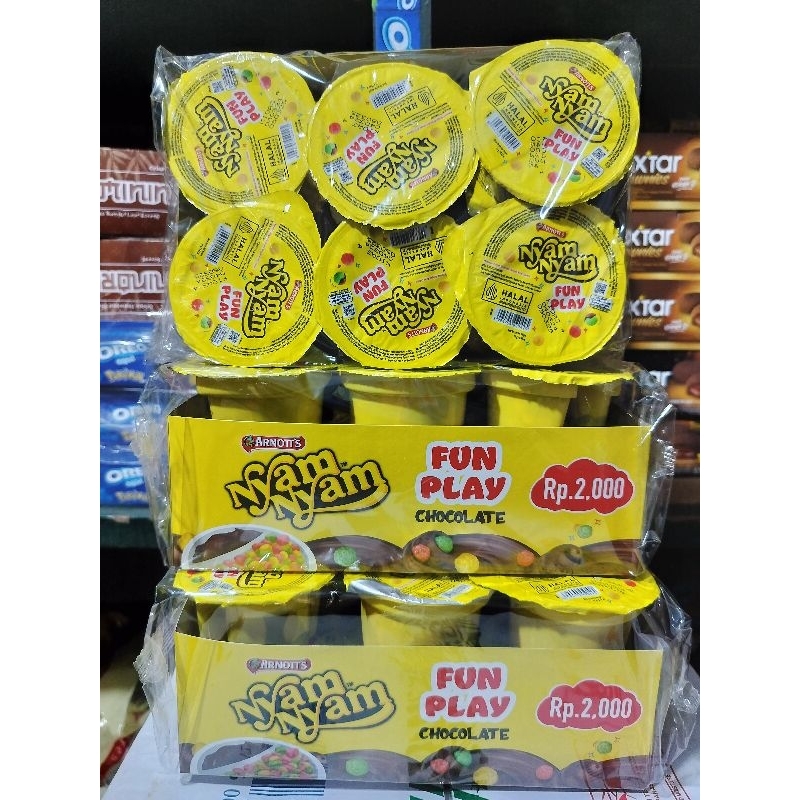 Jual Nyam Nyam Fun Play Chocolate ( Isi 12 Pcs ) | Shopee Indonesia