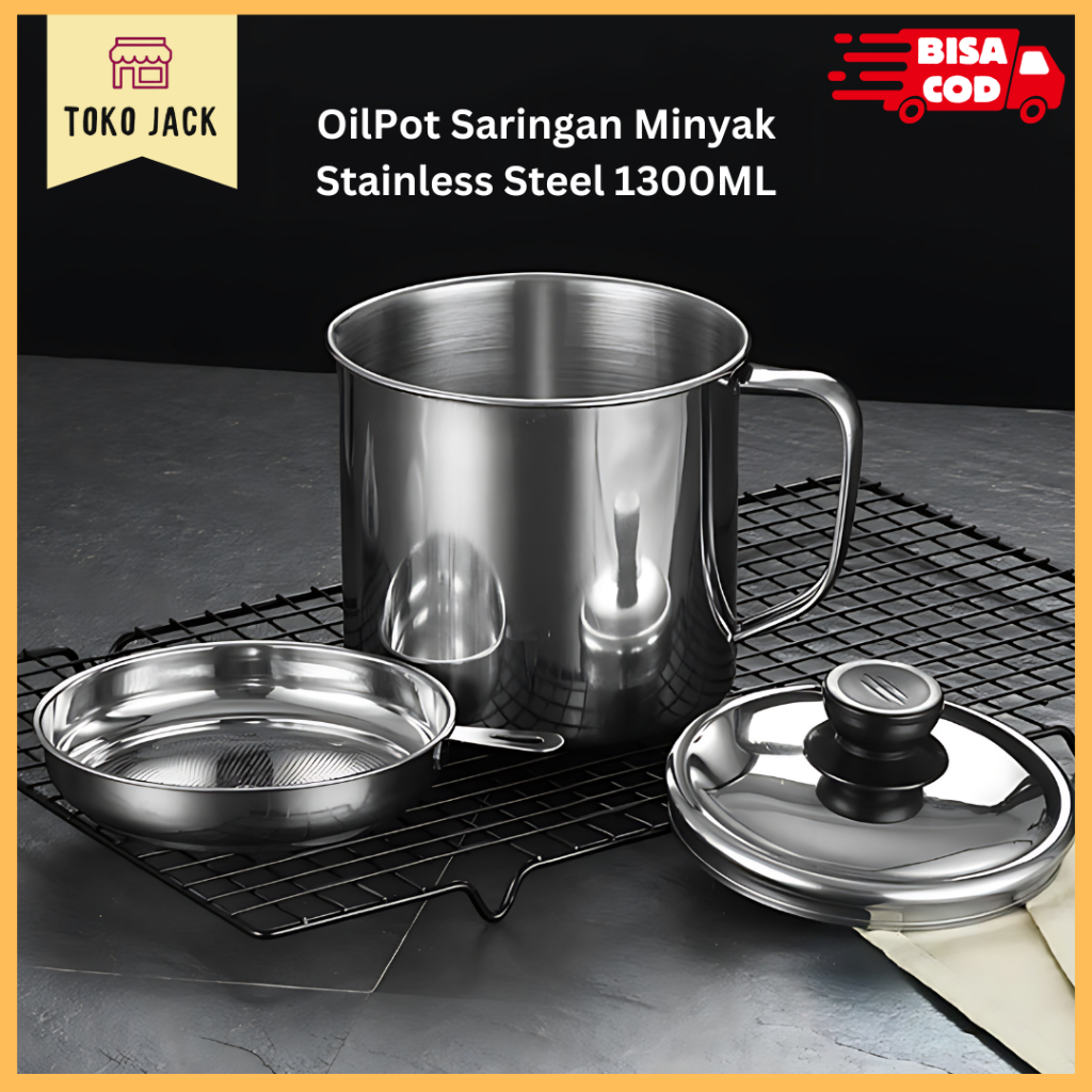 Jual Wadah Minyak Jelantah BESAR 1300ML Tempat Bekas Minyak Goreng ...