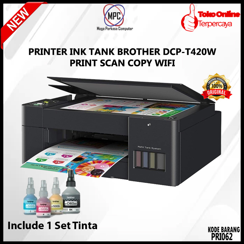 Jual Printer Brother DCP-T420W Printer Ink Tank Multifungsi 3in Wifi ...