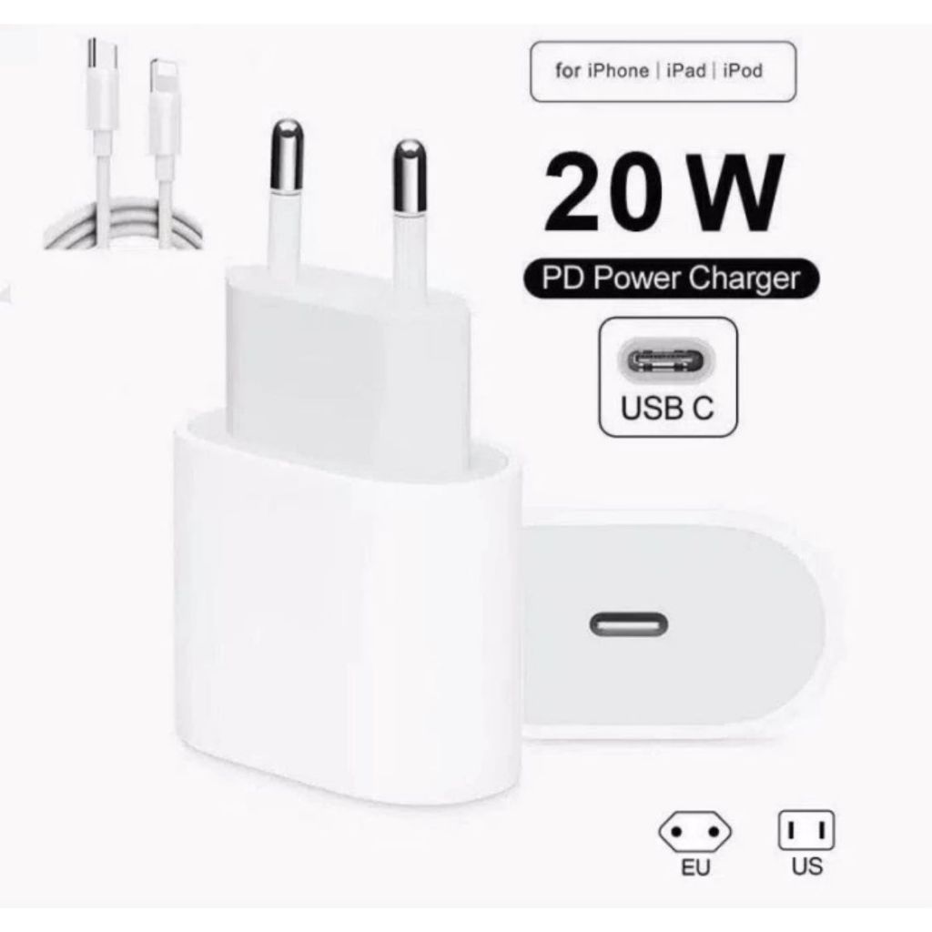 Jual BATOK CHARGER 20W USB TYPE C / BATOK CHARGER 20W TYPE C TO IP13PRO ...