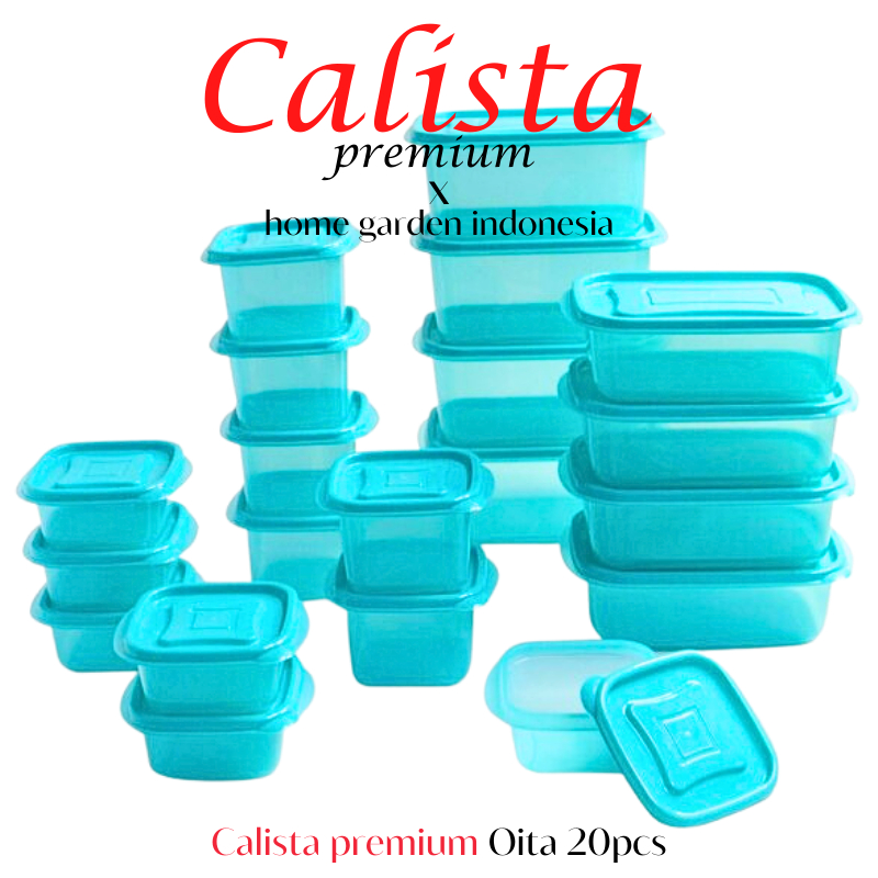 Jual [ CALISTA ] FOOD CONTAINER TOPLES PLASTIK CALISTA OITA SET ISI ...