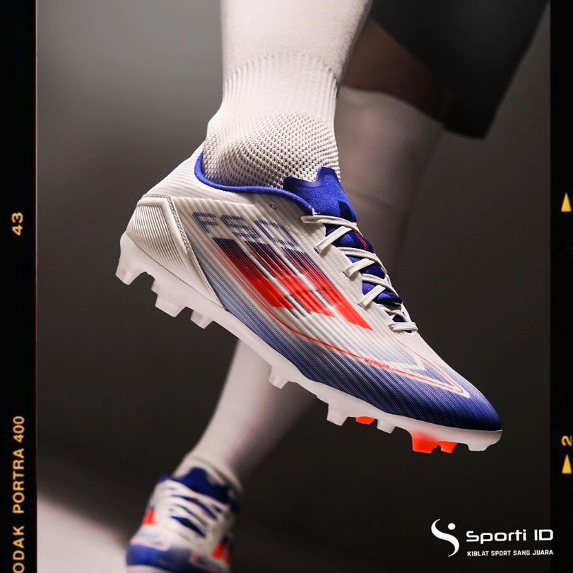 Jual Sepatu Bola Adidas F50 League FG - White Red Blue IE0601 Original ...