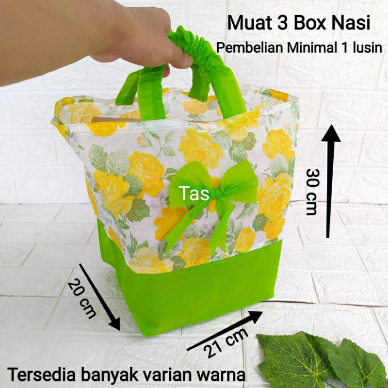 Jual Tas Spounbond Tas Berkat Hajatan Tas Spunbond Nasi kotak Godybag Nasi Box Kuat dan Murah ...