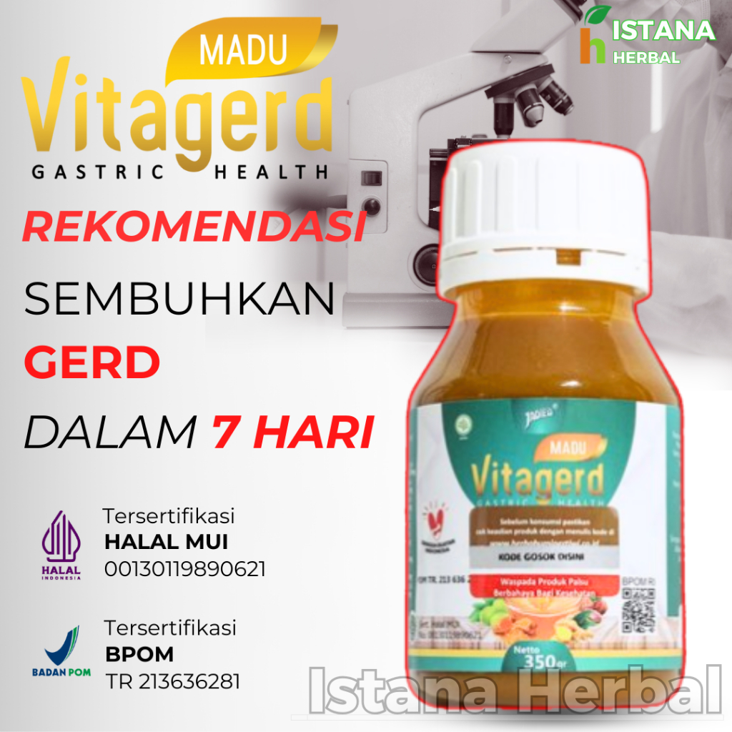 Jual VITAGERD Madu Lambung 100% Original - Herbal GERD MAAG 350 gram ...