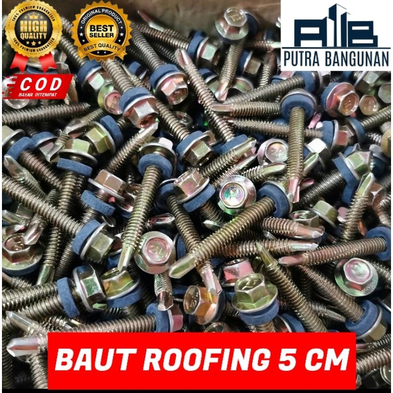 Jual BAUT ROOFING 5CM DAN 7CM ISI 10 PCS | Shopee Indonesia