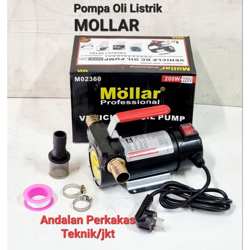 Jual Pompa Oli listrik 200watt/220V Merk MOLLAR | Shopee Indonesia