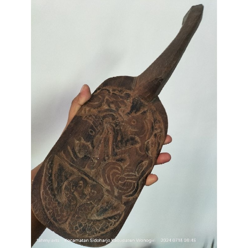 Jual Centong entong barang antik kayu jati ukir asli lawas bekas pakai ...