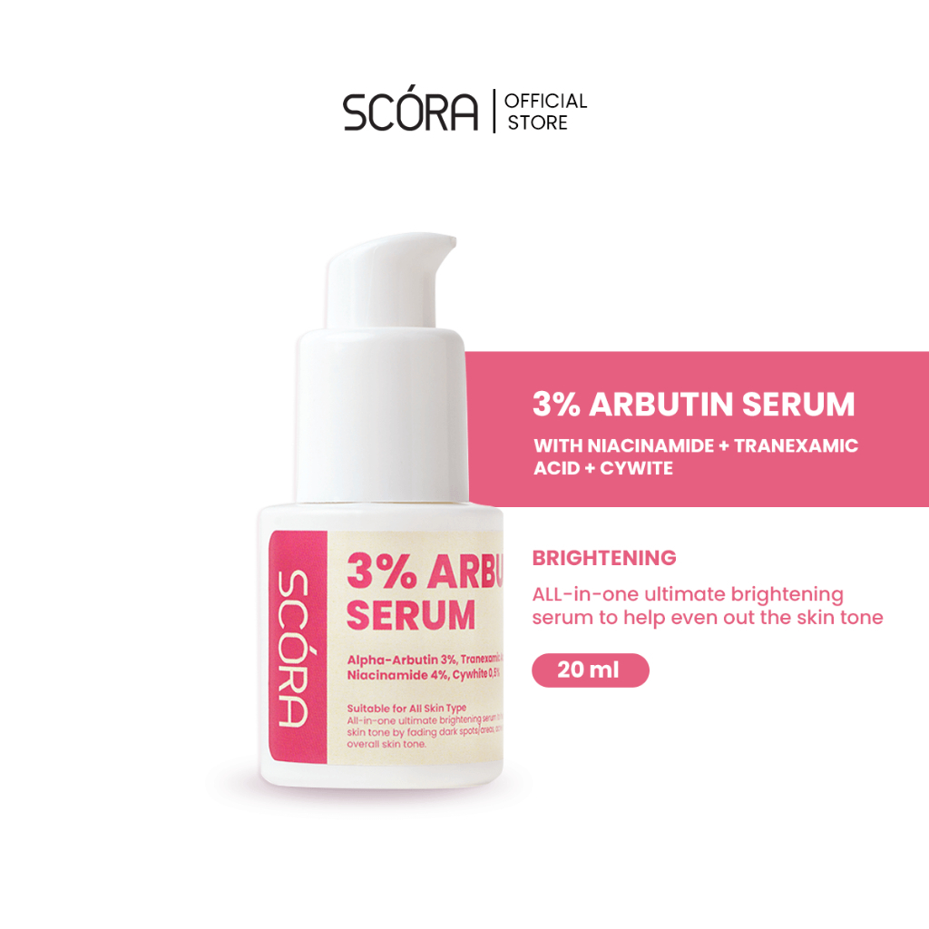 Jual SCORA 3% Arbutin Serum - All-in-one Brightening Serum - Serum ...
