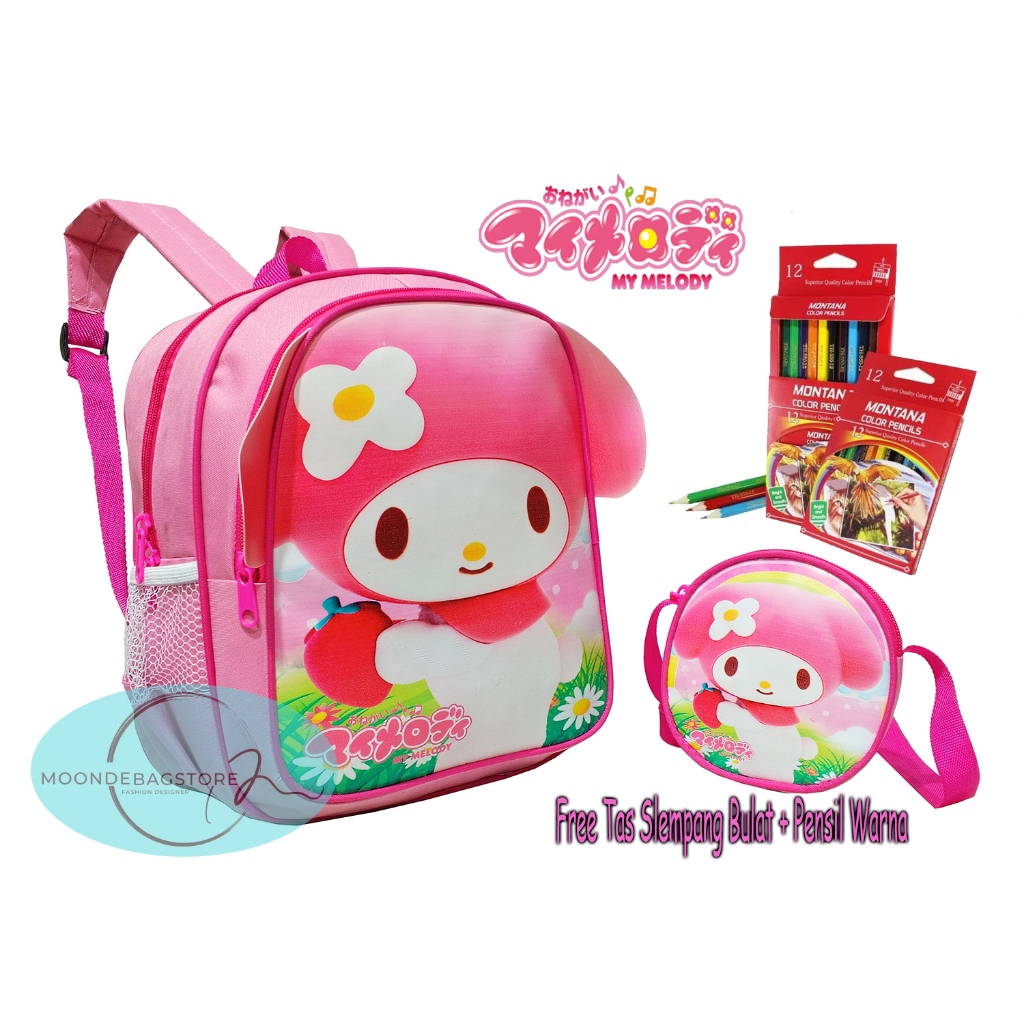 Jual Tas Ransel MY MELODY SANRIO Tas Anak perempuan Sekolah PAUD TK SD Tas Ransel 2 in 1 ...