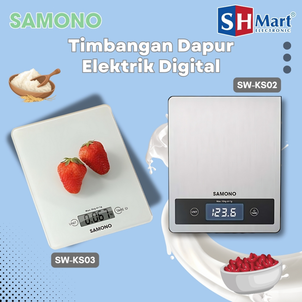 Jual TIMBANGAN ELEKTRIK DAPUR KACA DIGITAL 5 KG SWKS02 SWKS03 LCD ...