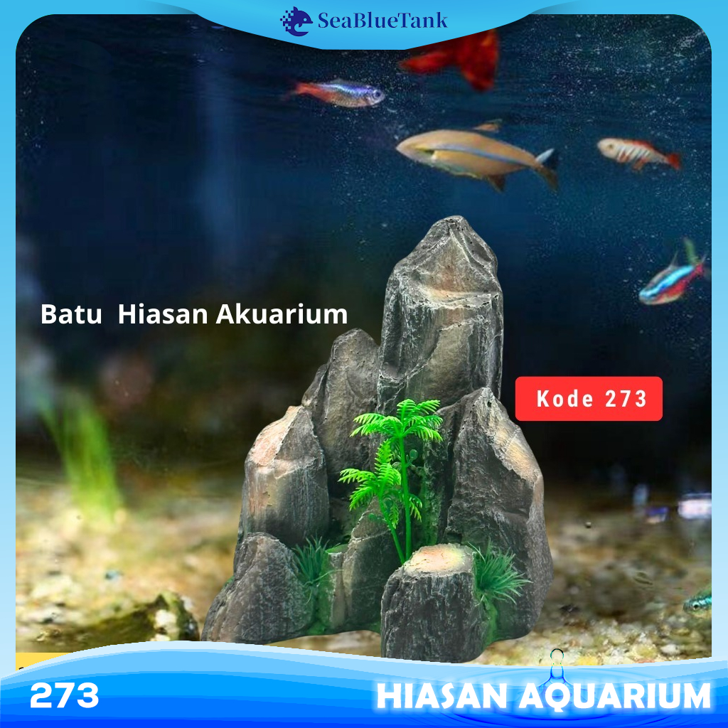 Jual SBT Hiasan Aquarium 273/ Tangki Ikan Iansekap Bebatuan Dekorasi ...