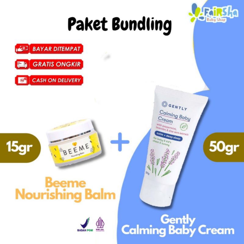 Jual Paket Bundling Beeme Nourishing Balm 15gr+Gently Calming Baby ...