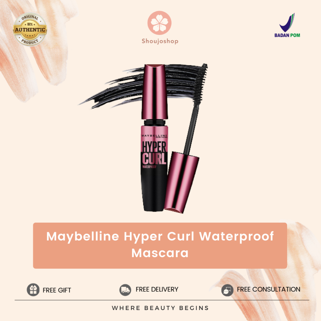 Jual Maybelline Hyper Curl Waterproof Mascara | Shopee Indonesia
