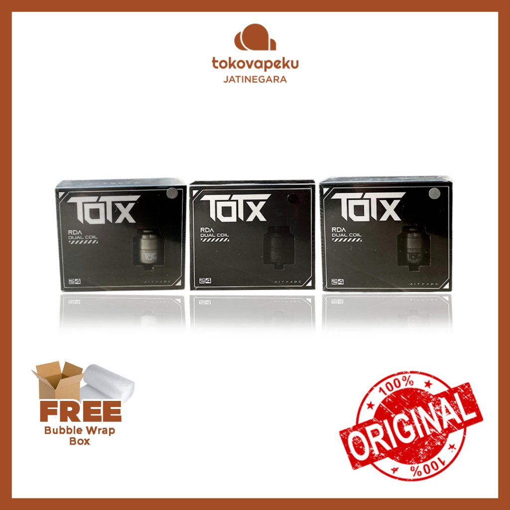 Jual TOT X RDA SHINY EDITION DUAL COIL RDA TOT X 24MM ORI by AIRVAPE ...