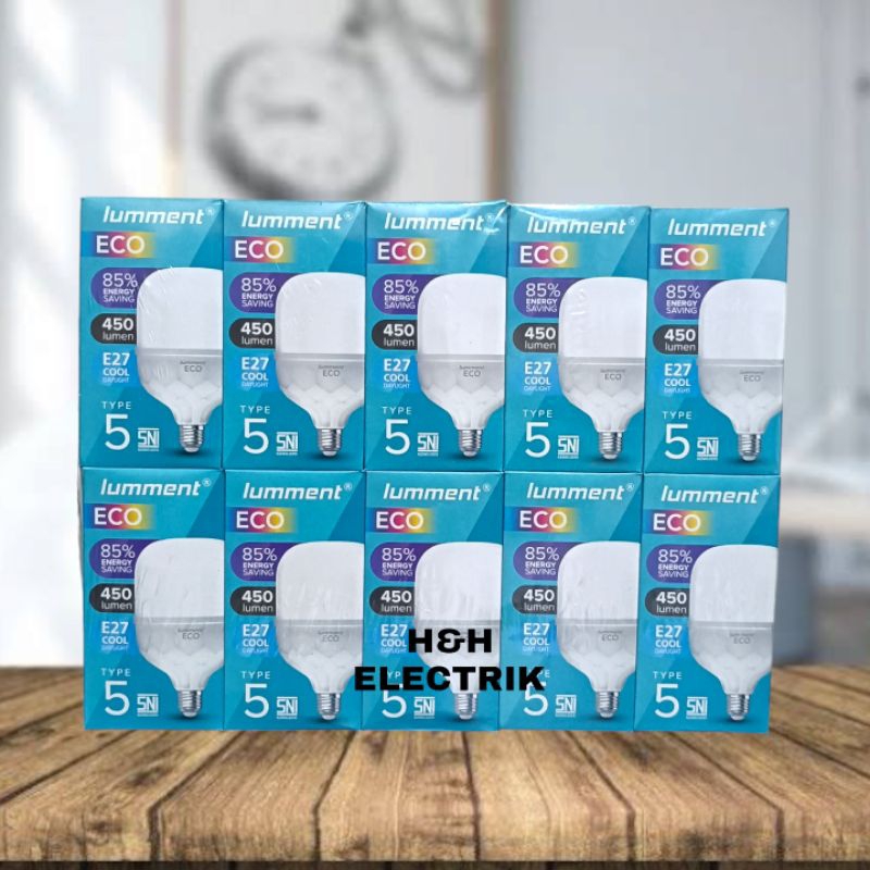 Jual (PAKET ISI 10 PCS) LUMMENT ECO CAPSULE BOHLAM LED 5W / 10W / 15W / 20W / 30W / 40 WATT ...