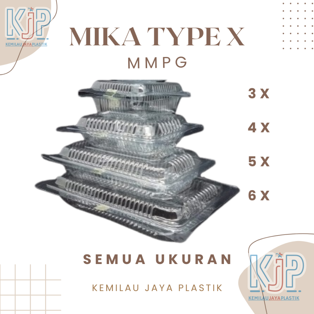 Jual MMPG Type X / Mika Plastik Ukuran 3X, 4X, 5X, dan 6X / Box Kotak ...