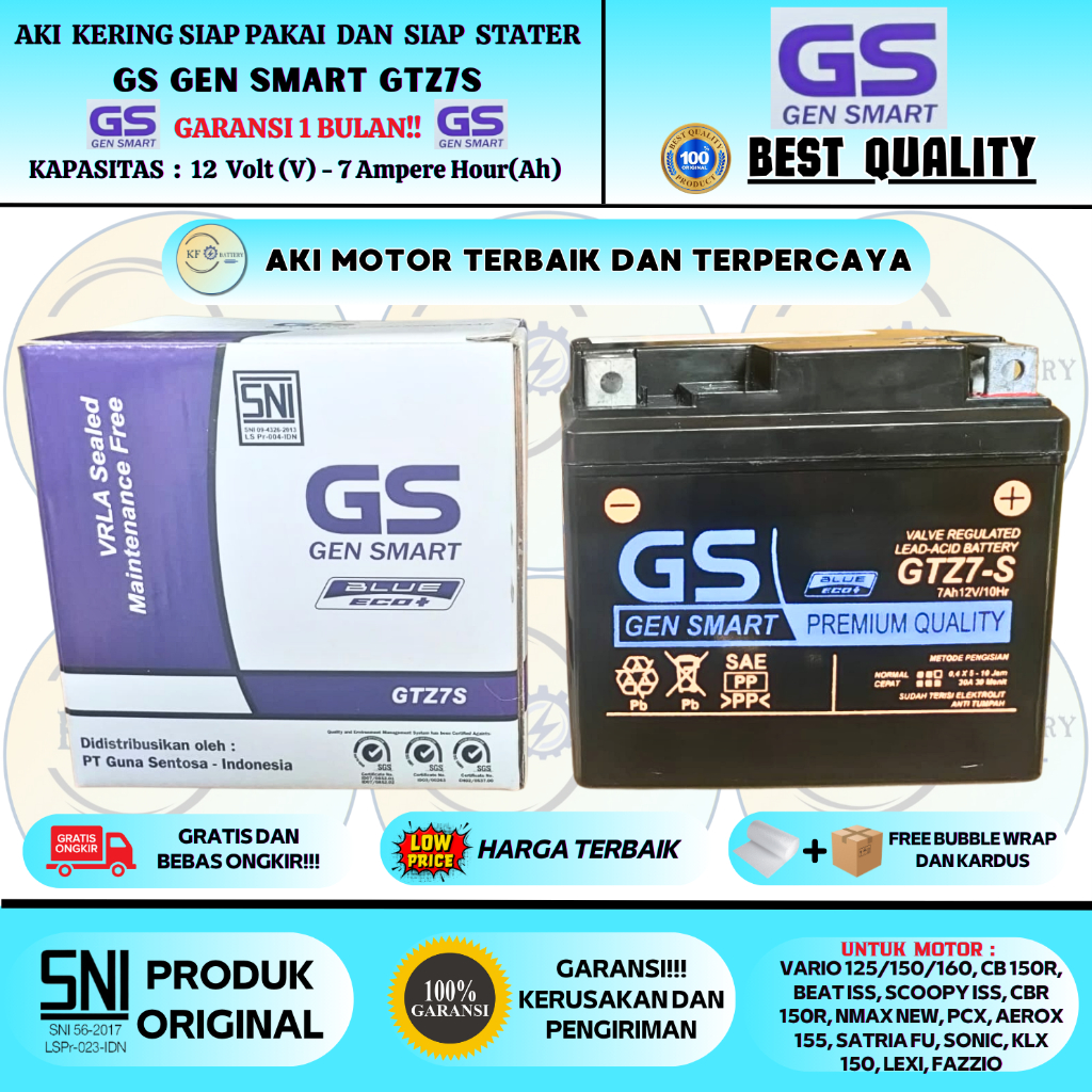 Jual AKI MOTOR VARIO 125/150, NMAX NEW, PCX, CB 150R, BEAT ISS GTZ7S GS ...