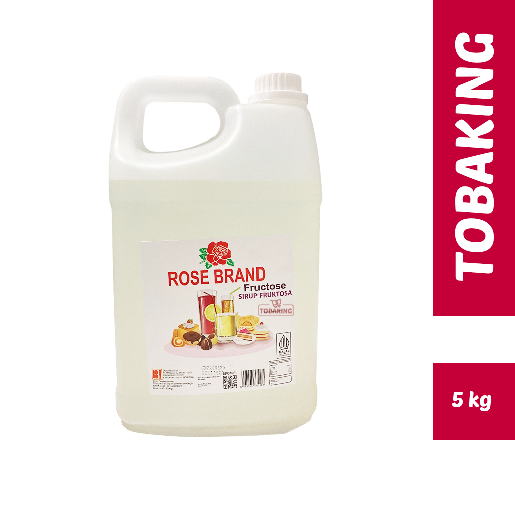 Jual Gula Cair Fructose Rose brand Jerigen 5 kg Sirup Frukrosa ...