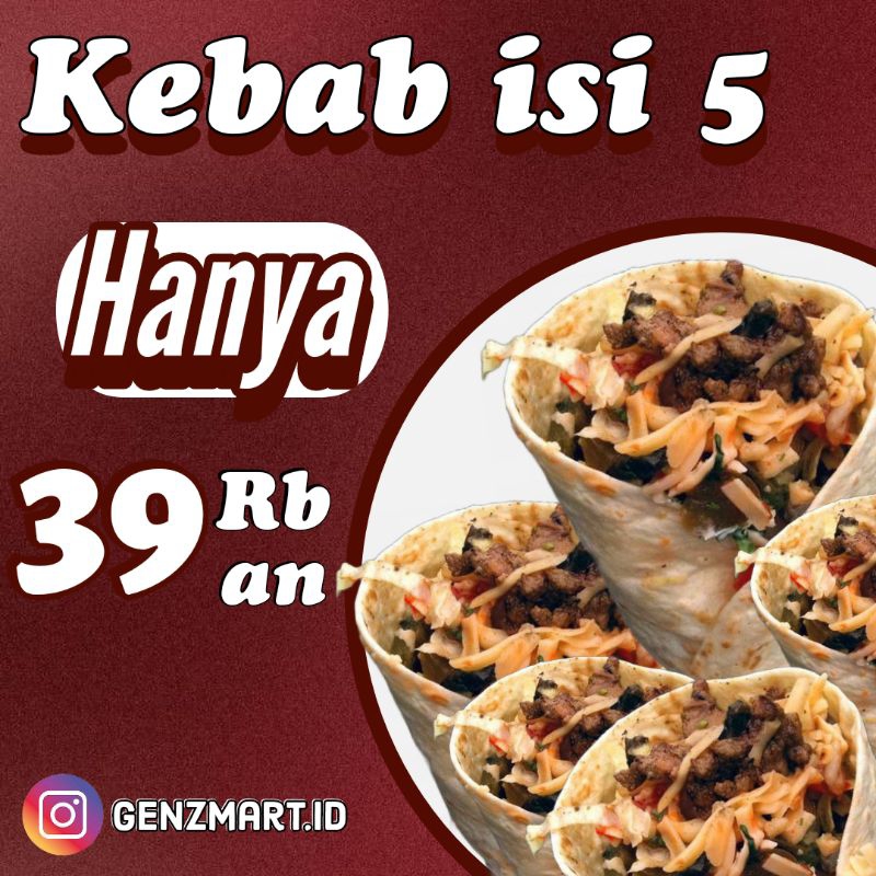Jual KEBAB ISI 5 (PREMIUM BONANZA BEEF ) | Shopee Indonesia