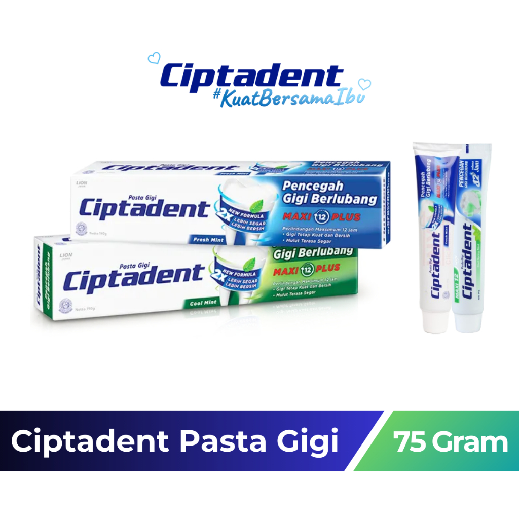 Jual Ciptadent Pasta Gigi 75 gr Maxi Plus Pencegah Gigi Gusi Berlubang ...