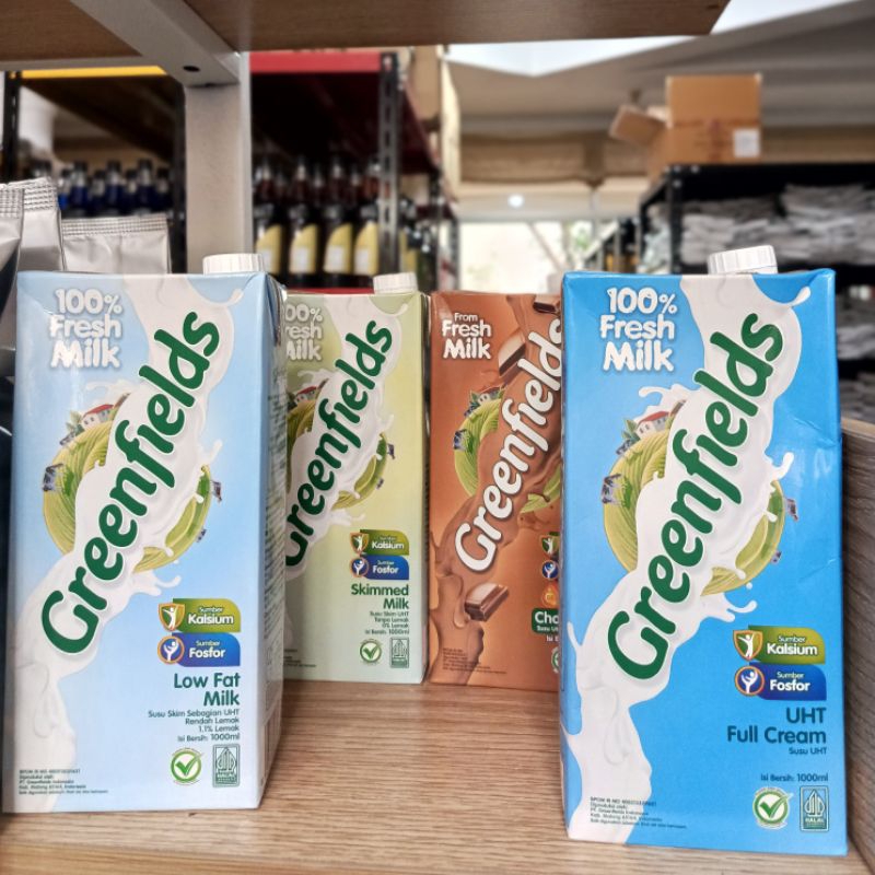 Jual Susu UHT Greendfields 950 ml | Greenfields 950 ml | Shopee Indonesia