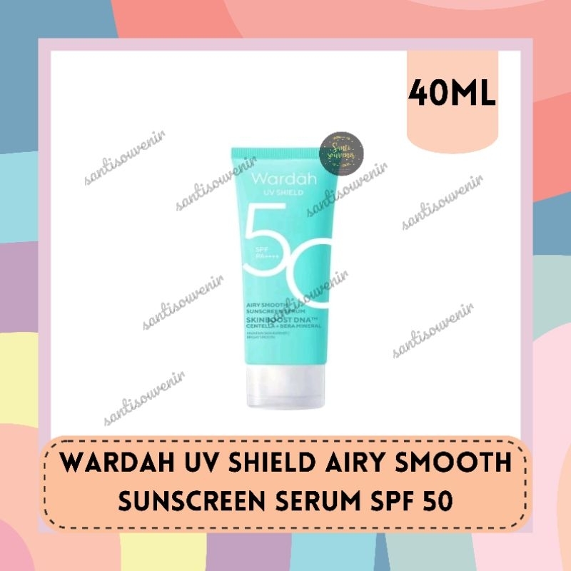 Jual Wardah UV Shield Airy Smooth Sunscreen Serum SPF 50 40mL | Shopee Indonesia