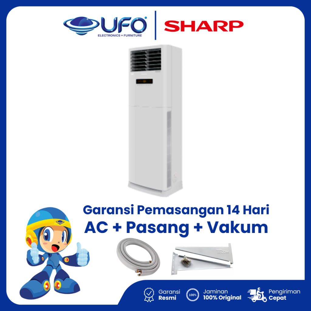 Jual AC SHARP 5 PK Floor Standing Turbo Cool GSA48ACY | Shopee Indonesia