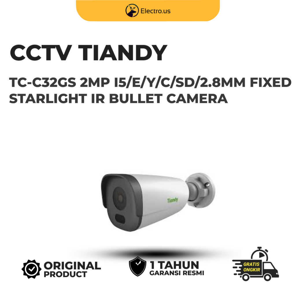 Jual CCTV TC-C32GS 2MP I5/E/Y/C/SD/2.8mm Fixed Starlight IR Bullet ...