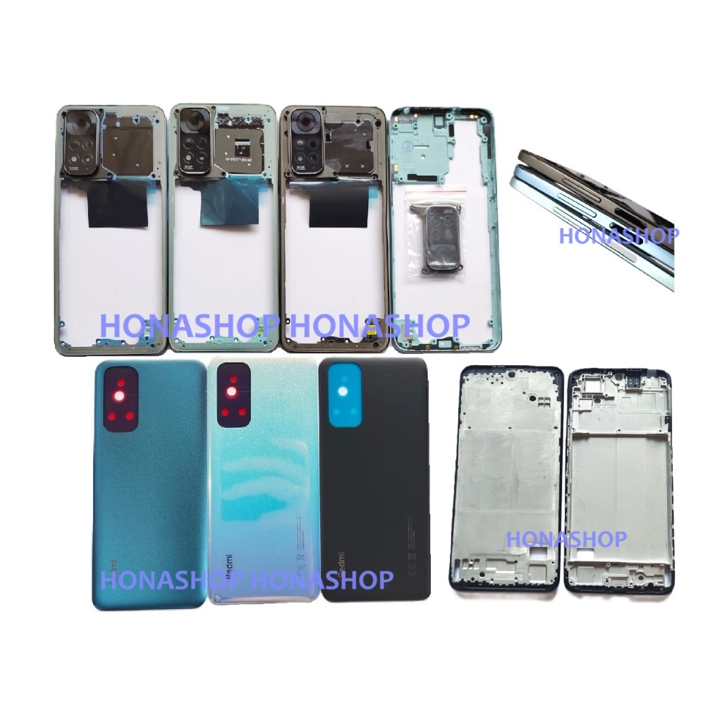 Jual BACK CASING HOUSING FULLSET XIAOMI REDMI NOTE 11 11S TUTUPAN ...