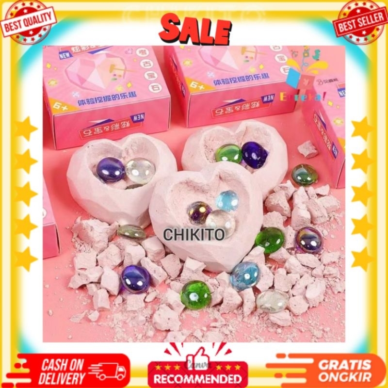 Jual CHIKITO Mainan Gali Fosil Perhiasan DIG GEM DIY, Souvenir Ulang ...