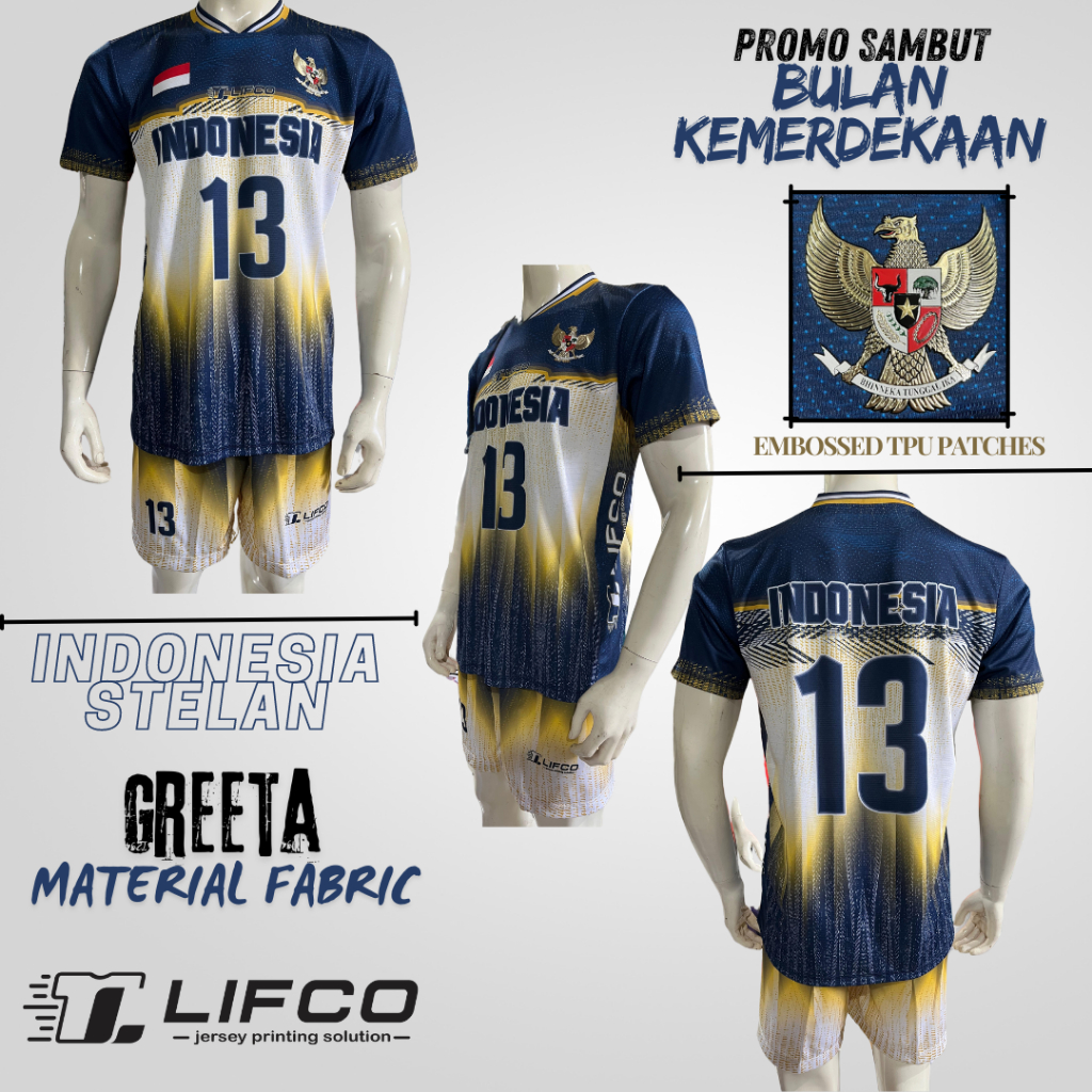 Jual LIFCO JERSEY ORIGINAL PROMO SAMBUT BULAN KEMERDEKAAN EMBOSSED TPU PATCHES (TIDAK BISA ...