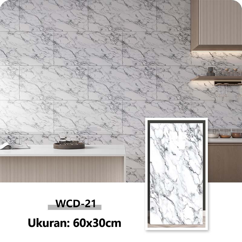 Jual Wallpaper dinding VINYL Marble 30 x 60 cm Lantai Vinyl Marbel Granit Stiker Cabinet Marbel ...