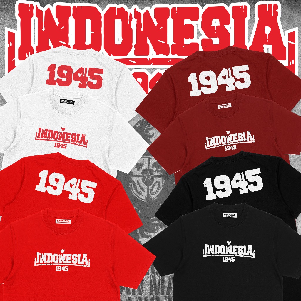 Jual Kaos Indonesia Merdeka "INDO BOLD" - Kemerdekaan Indonesia 80 / Panitia Agustusan 2025 ...