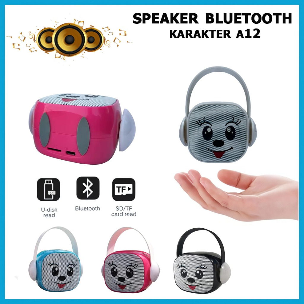 Jual Speaker wireless wajah lucu model A12 (bintang acc) | Shopee Indonesia