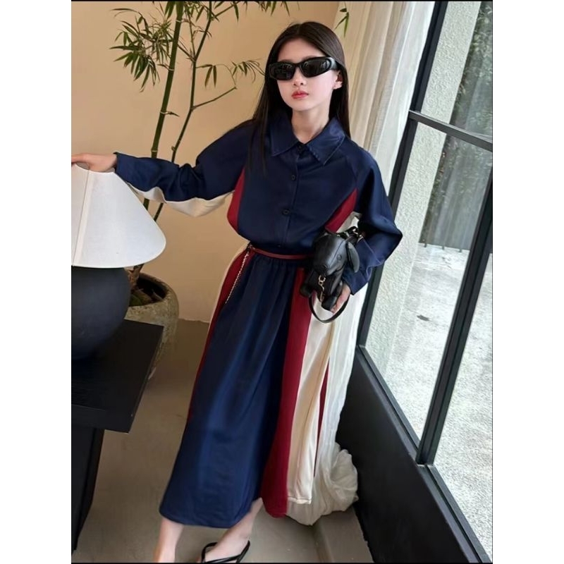 Jual NEW | SETELAN ROK ANAK NAVY PANJANG 120.130.160.170 | Shopee Indonesia