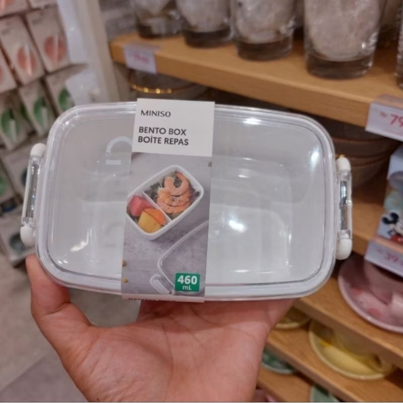 Jual Official BALI MINISO Kotak Makan Bekal 460ml Lunch Box Bento Box ...