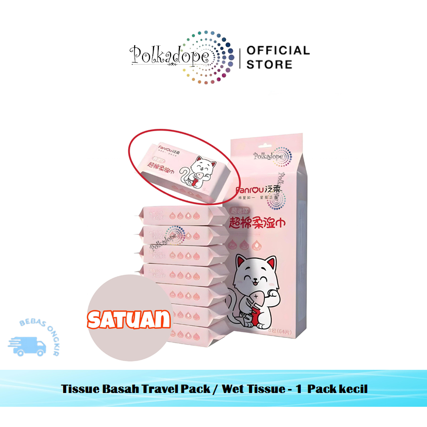 Jual TISSUE BASAH MINI / Tissue Basah Travel Pack / Wet Tissue - 1 Pack ...
