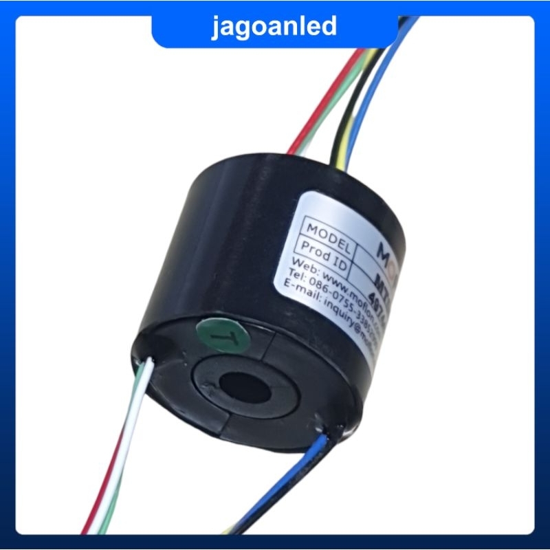 Jual Rotating Cable Small Slip Ring Diameter In 5mm OD 22mm 6 Wire no ...