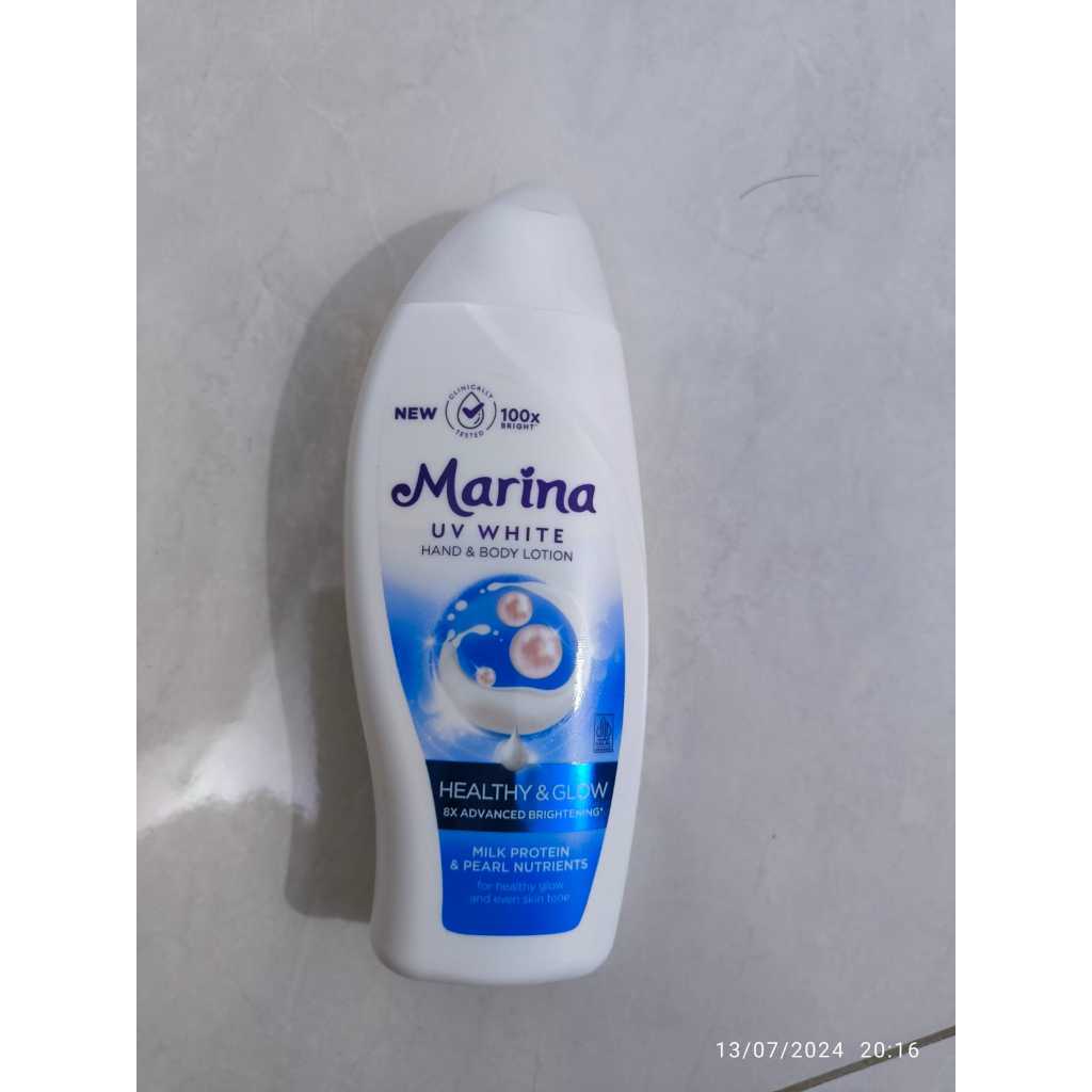 Jual Marina Hand Body Lotion UV White 185ml - Healthy&Glow dan Bright ...