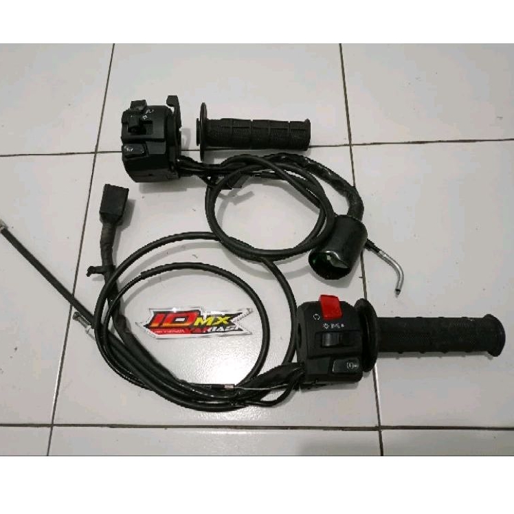 Jual saklar holder klx 150 original tombol starter lampu kawasaki klx kiri kanan fullset plus ...