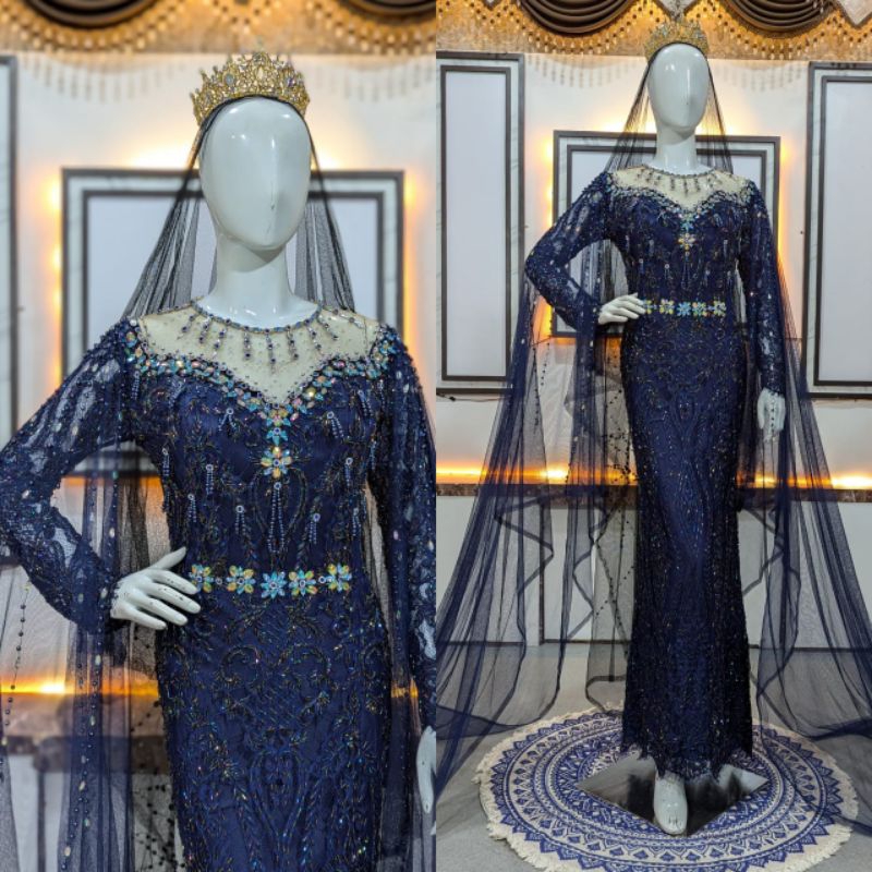 Jual kebaya pengantin full payet / dress pengantin modern / baju kebaya ...